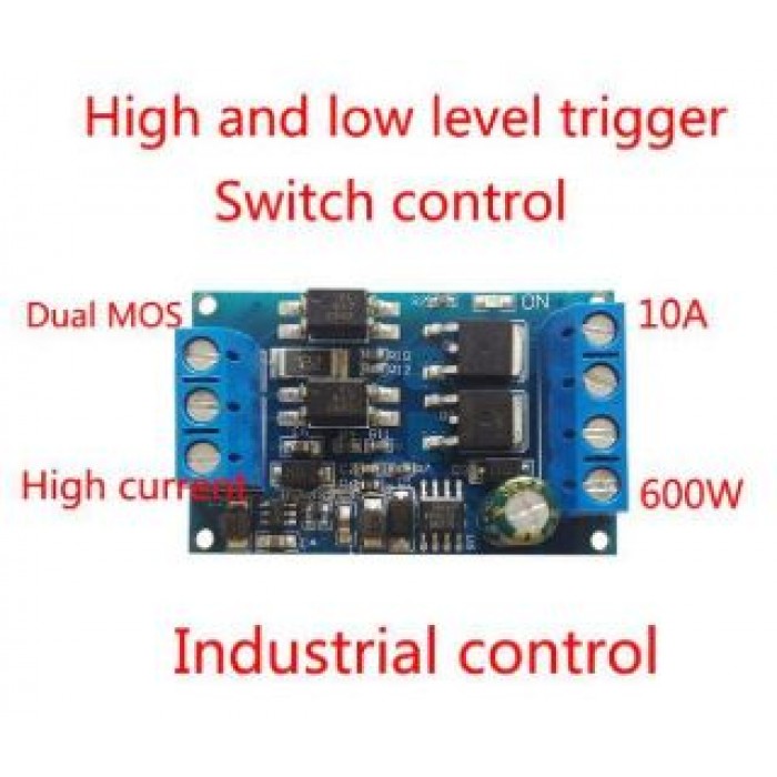 Dual MOS DC 4 - 60V Trigger Switch Driver PWM Controller 10A 600W
