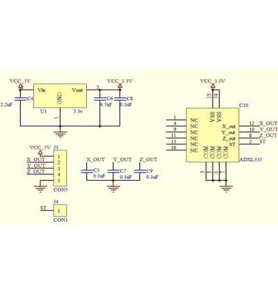 GY61 ADXL335 Analog 3 Axis Accelerometer Arduino Sensor Module