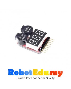 Arduino 1-8s Lipo Battery Voltage Tester Low Voltage Alarm RC Board