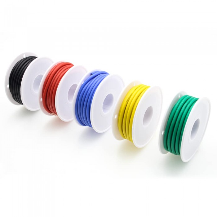 [50Meter+-] AWG 30/26/24/22/20 Multicore 5 Color Electrical Jumper ...