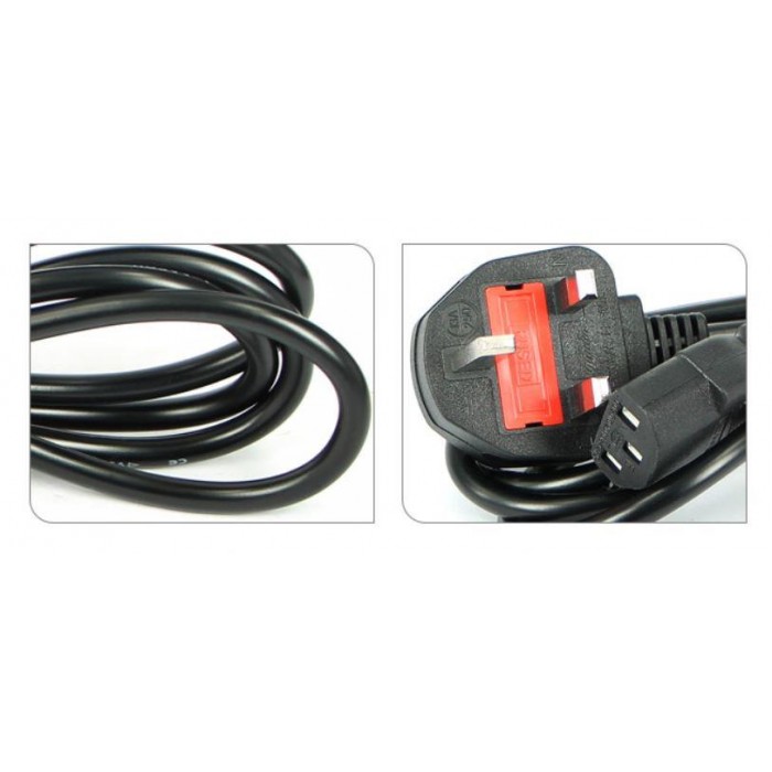 3-Pin UK 13A Fused AC Switching Power Supply Adapter Power Cord Cable