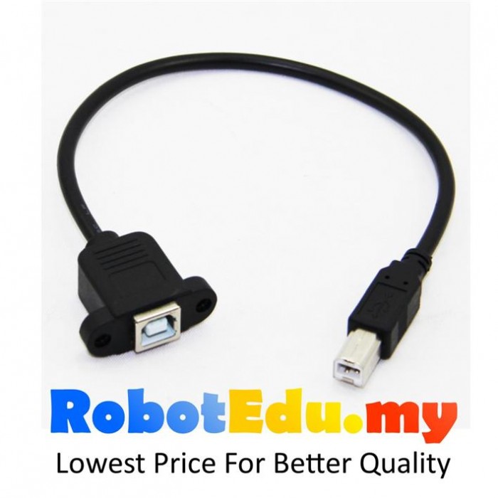 Arduino UNO 30cm USB B Male to B Female Extension Cable ; Wire