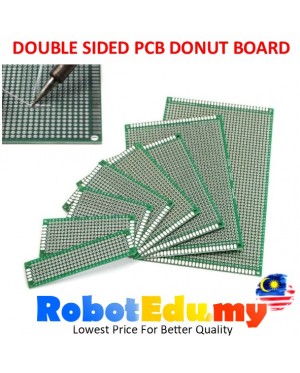 Double Sided Side Solder Soldering PCB Prototype Donut Board Green ...