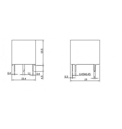 Electronic Component-SPDT 12V 12vDC 10A 30VDC 250VAC Relay SRD(5 pin)