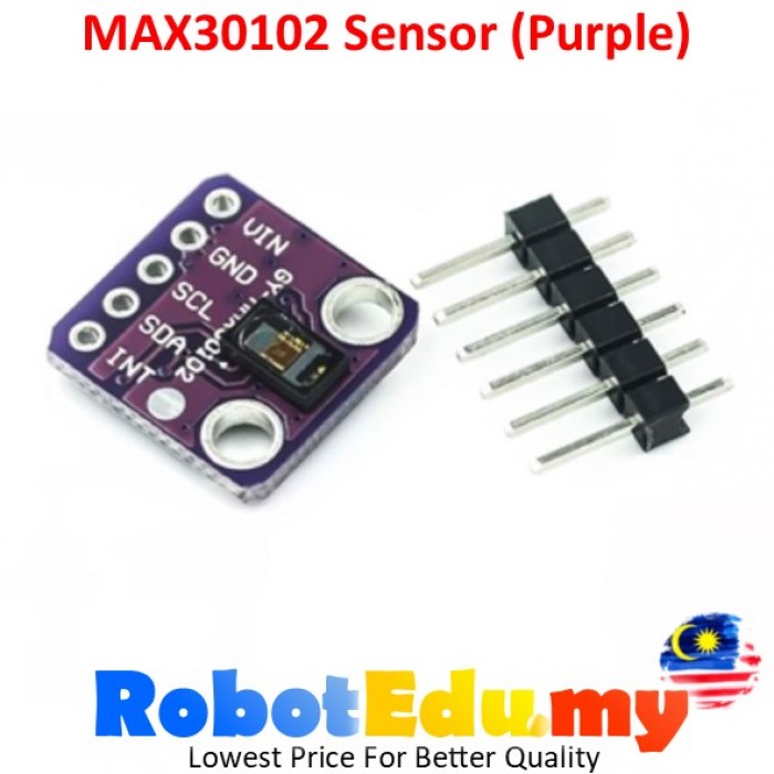 Max30102 Pulse Heart Rate Oximeter Sensor Pulsesensor Heartbeats Beat I2c Iic Module Gy Max30102