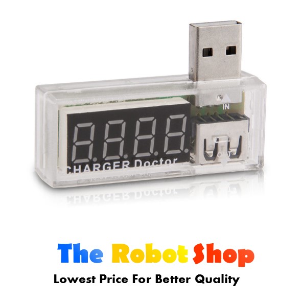 USB Voltmeter Current& Voltage Display Checker /Tester -Charger/Laptop