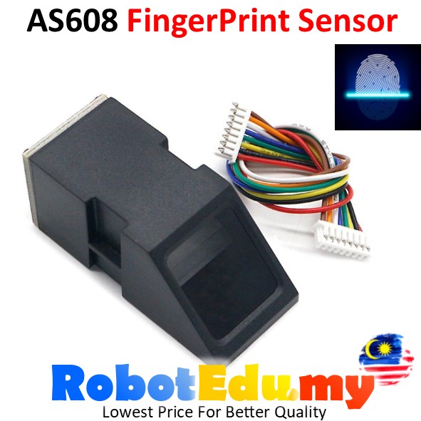 AS608 FingerPrint Finger Print Thumbprint Reader Biometric Recognition Optical Sensor Module for ...